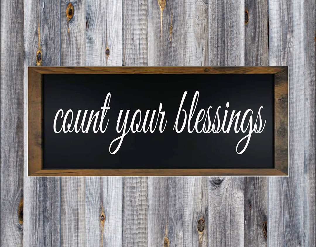 Count Your Blessings Sign Stencil, Christian Sign Stencils, Family Home ...