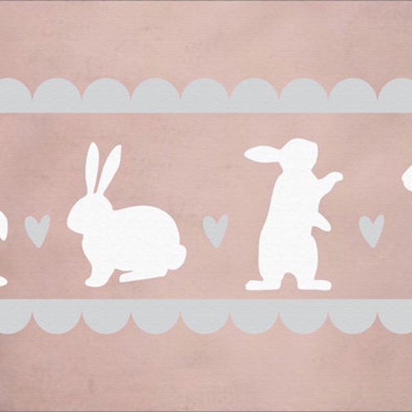 Rabbit Stencil - Etsy