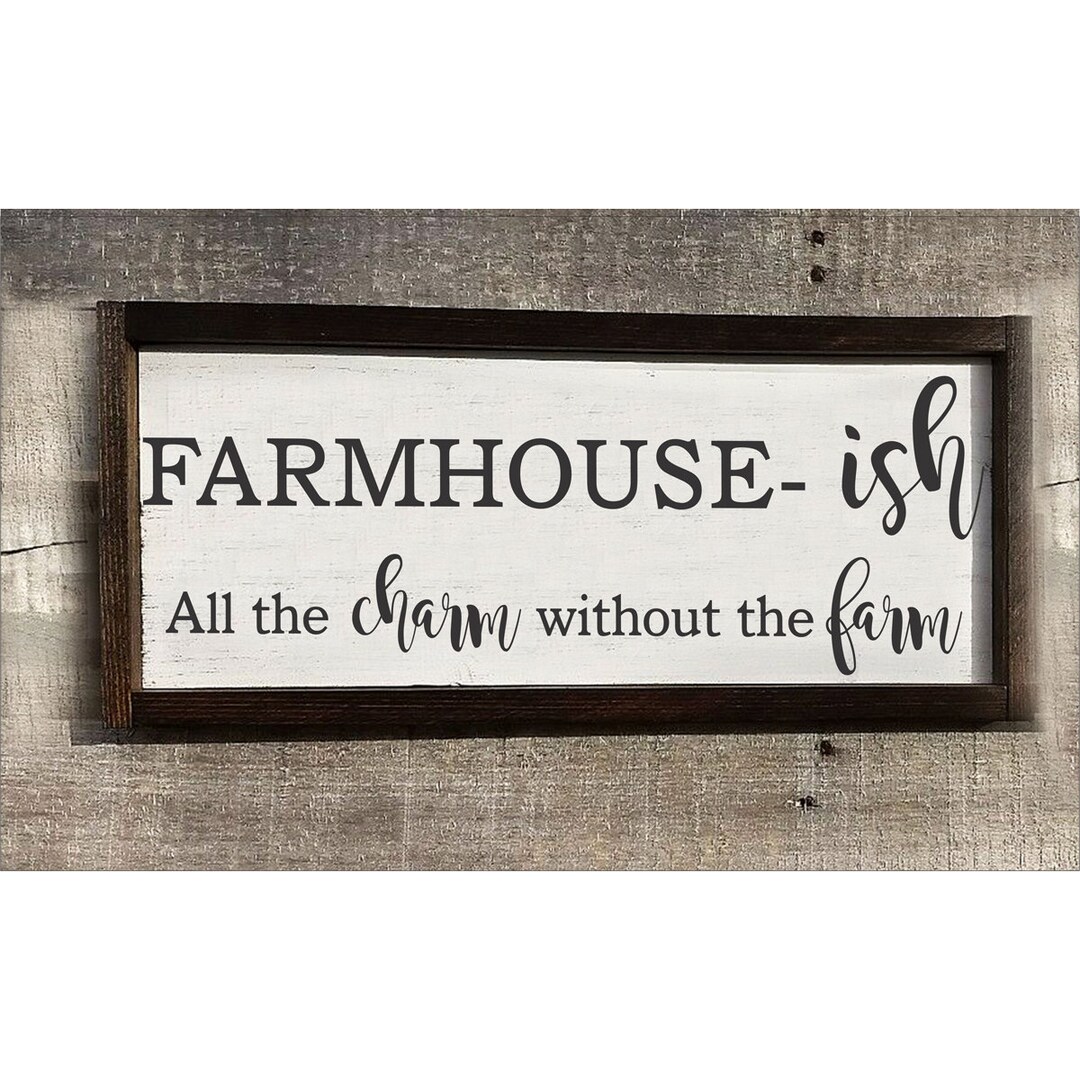 Farmhouse -ish Sign Stencil, Farmhouse Wall Decor, Kitchen Stencils ...