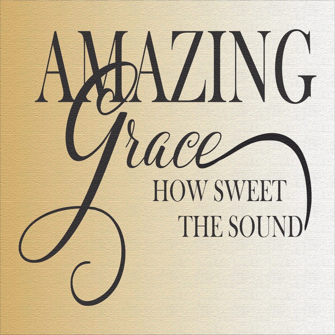 Amazing Grace Stencil - Christian Sign Stencil - Stencil for Painting ...