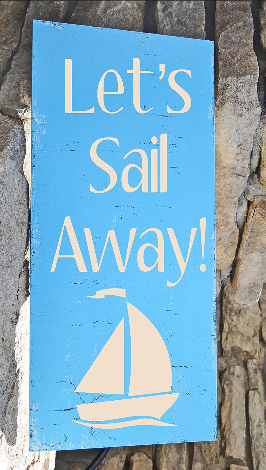 Let's SAIL Away Stencil Sailboat Stencil Create Beach Signs Reusable 6 ...
