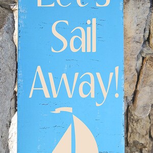 Let's SAIL Away Stencil Sailboat Stencil Create Beach Signs Reusable 6 ...