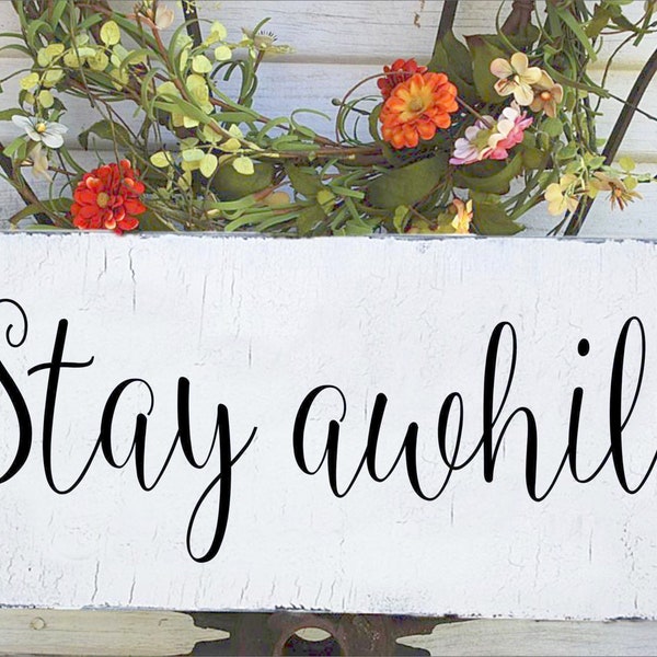 Stay Awhile - Etsy