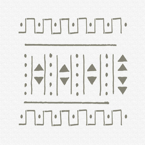 Mud Cloth Stencil - Etsy