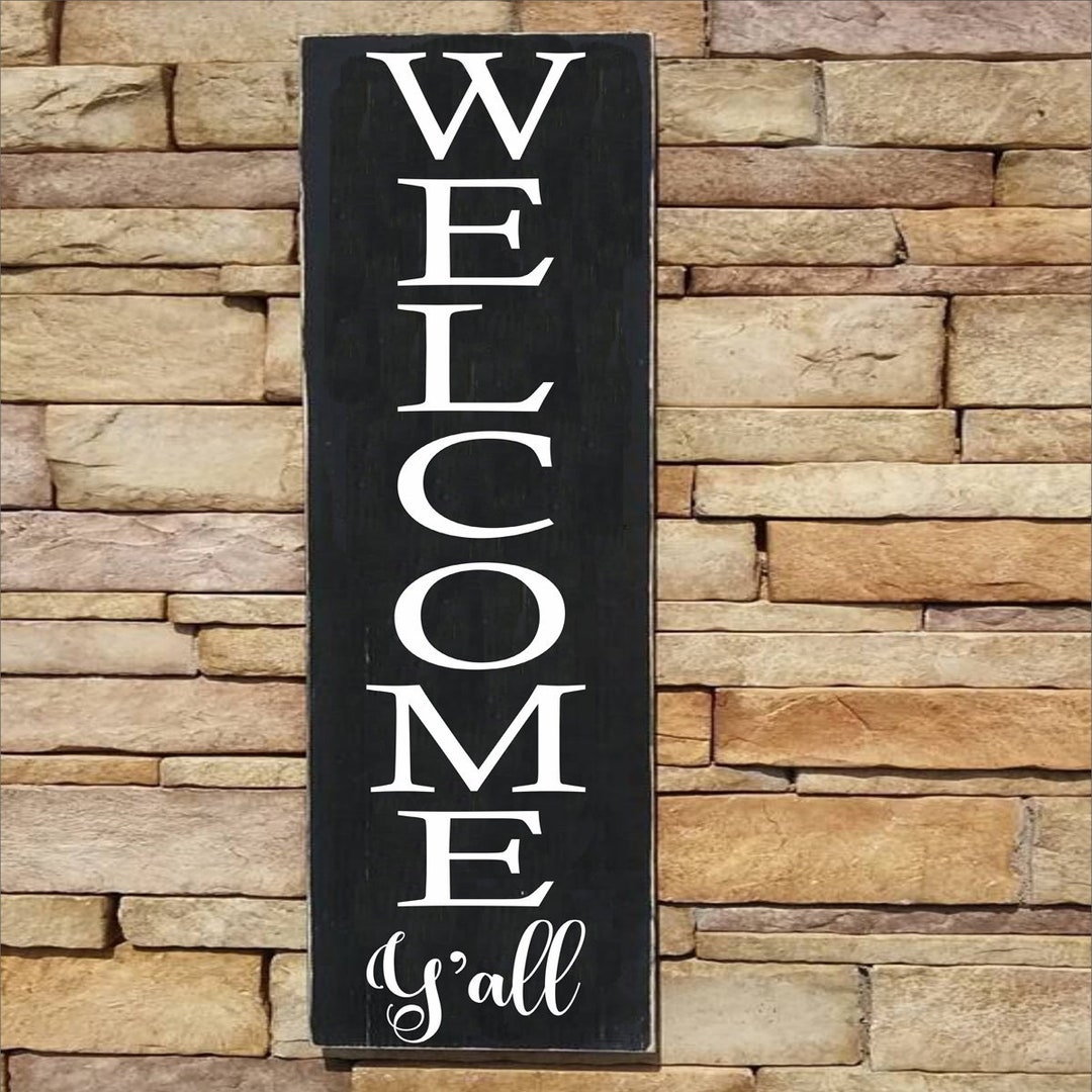 WELCOME Y'all Stencil - Welcome Stencil - Door Sign Stencils - Welcome ...