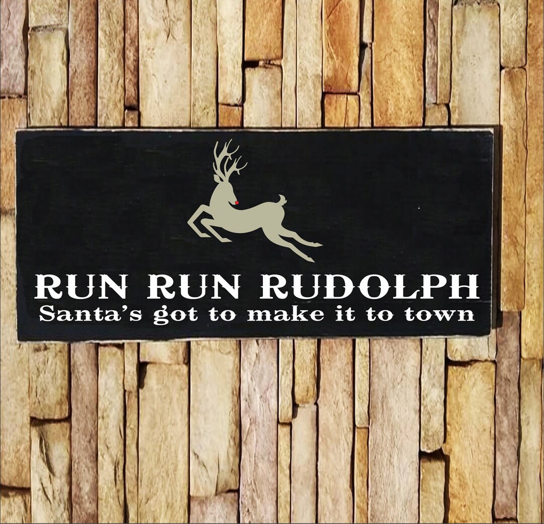 Christmas Sign Stencils Rudolph Sign Stencils Paint Christmas Signs ...