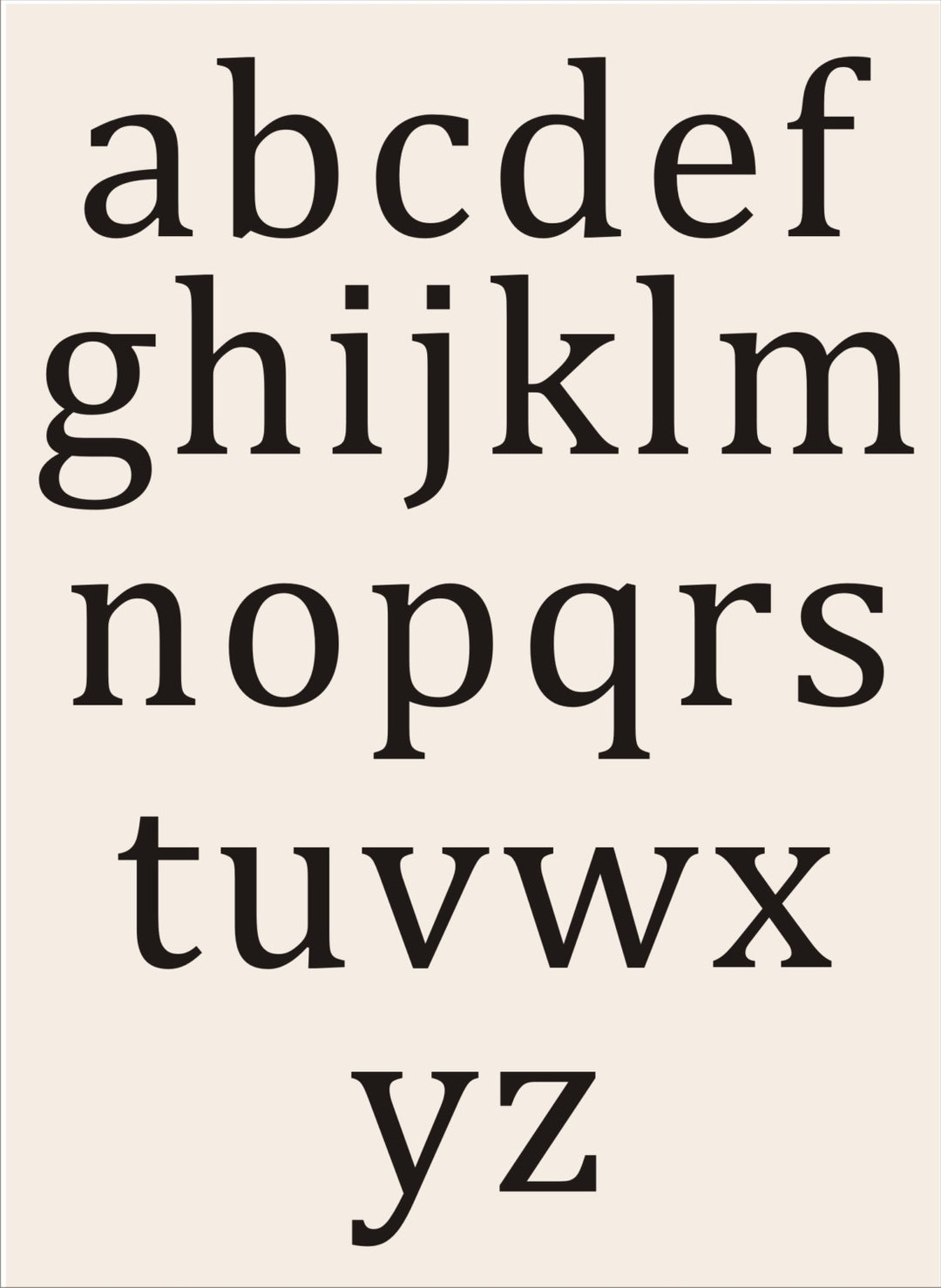 Alphabet Stencil - Letters Stencil - Lower CASE Letters - Farmhouse ...