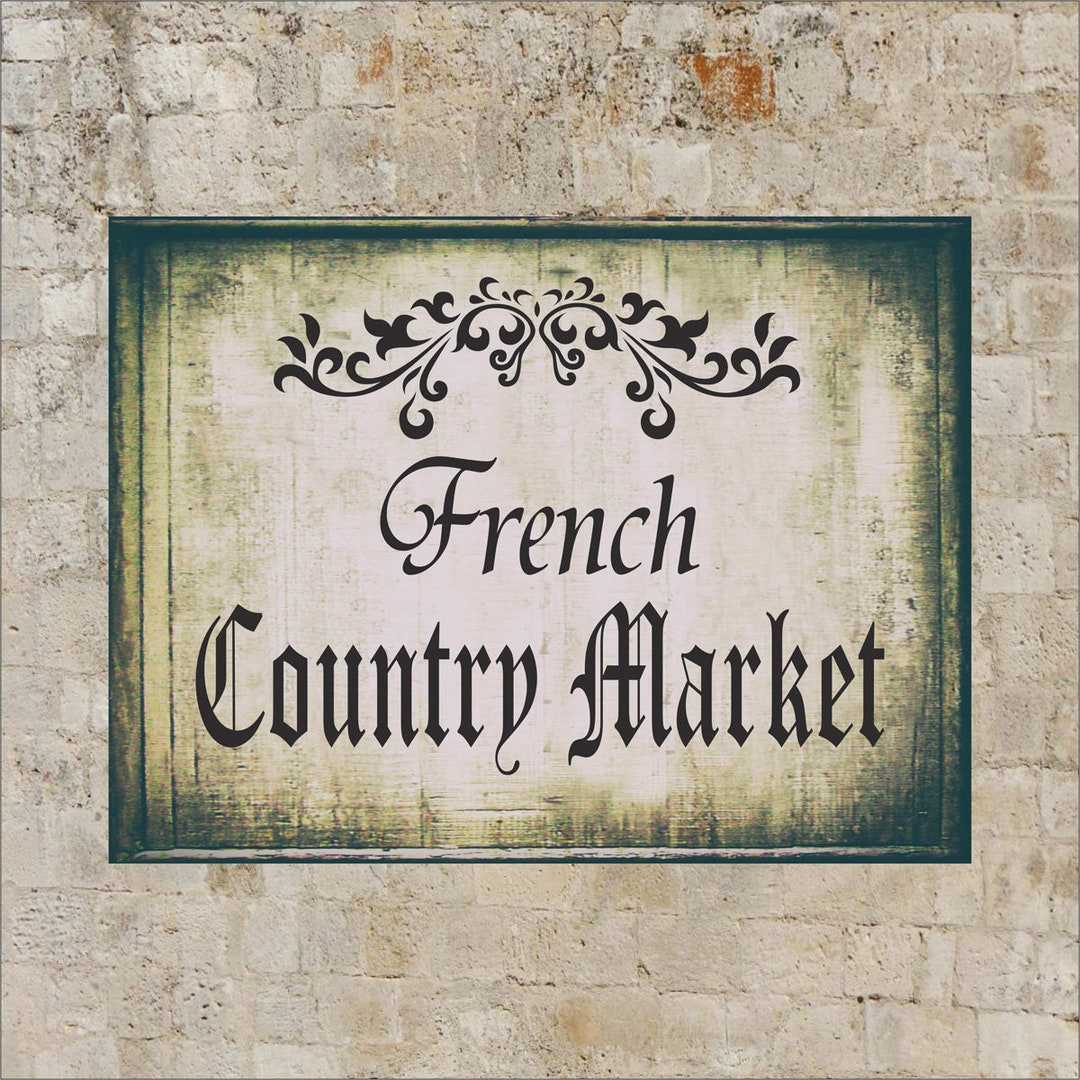 French Country Market Stencil - Market Stencils - Flourish - Reusable 6 ...