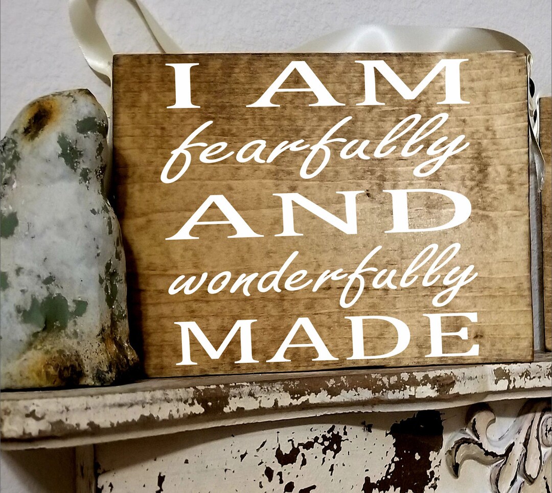 I AM Fearfully and Wonderfully MADE Stencil - Christian Stencils ...