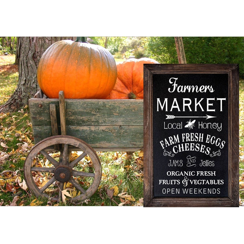 Farmers Market Metal Sign - Etsy