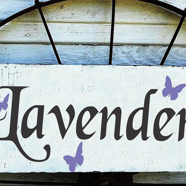 Lavender Stencil - Etsy