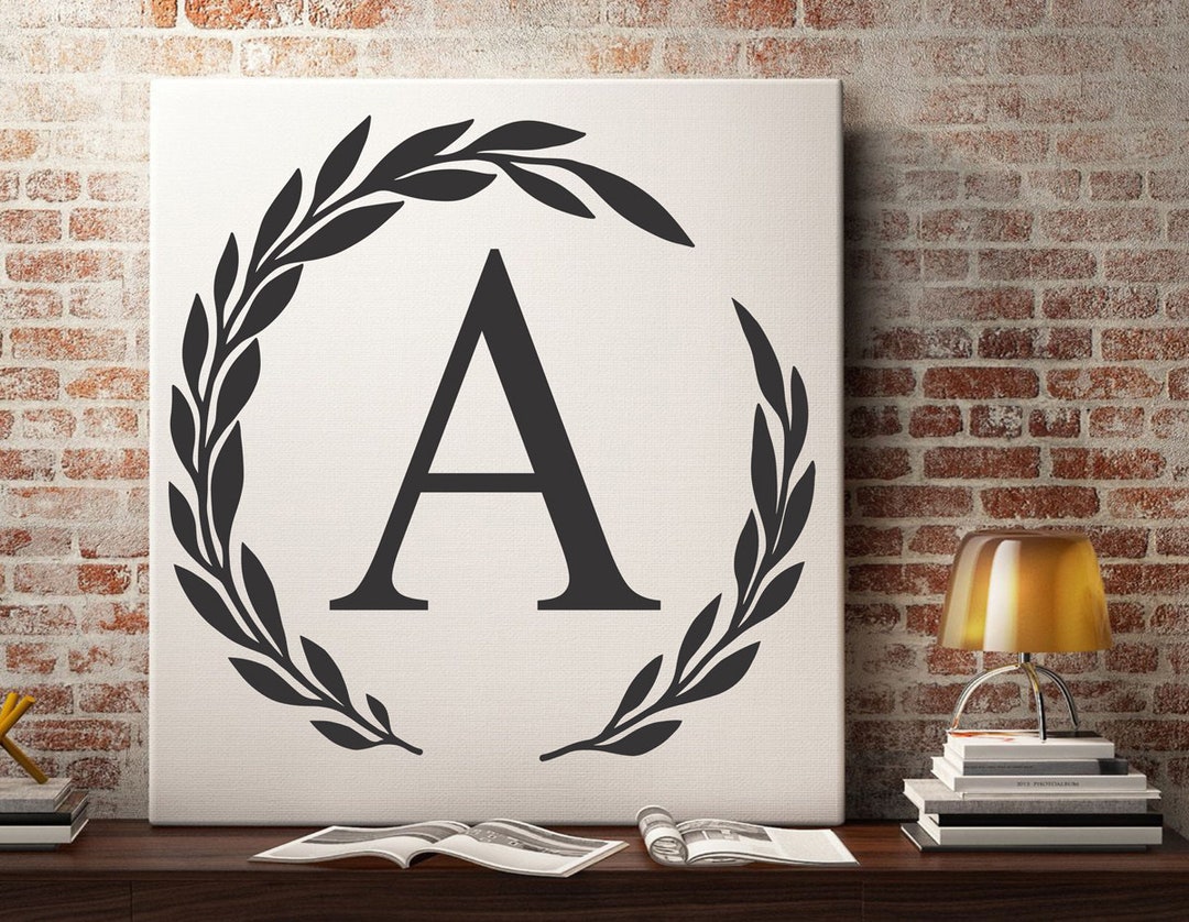 Monogram Sign Stencil | Letter Stencil for Painting Monogram Signs ...