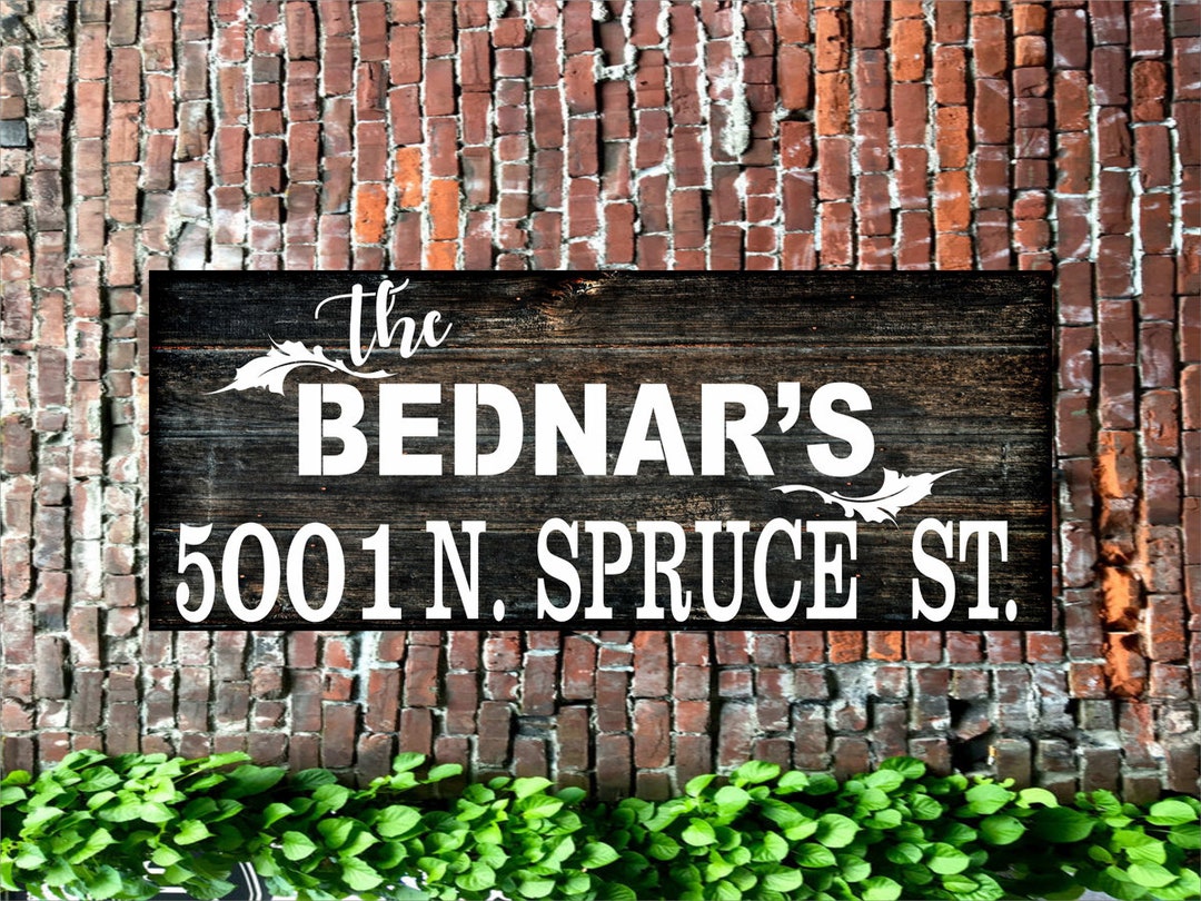 Custom Address Stencil, Family Name Sign Stencil, Custom House Stencil ...
