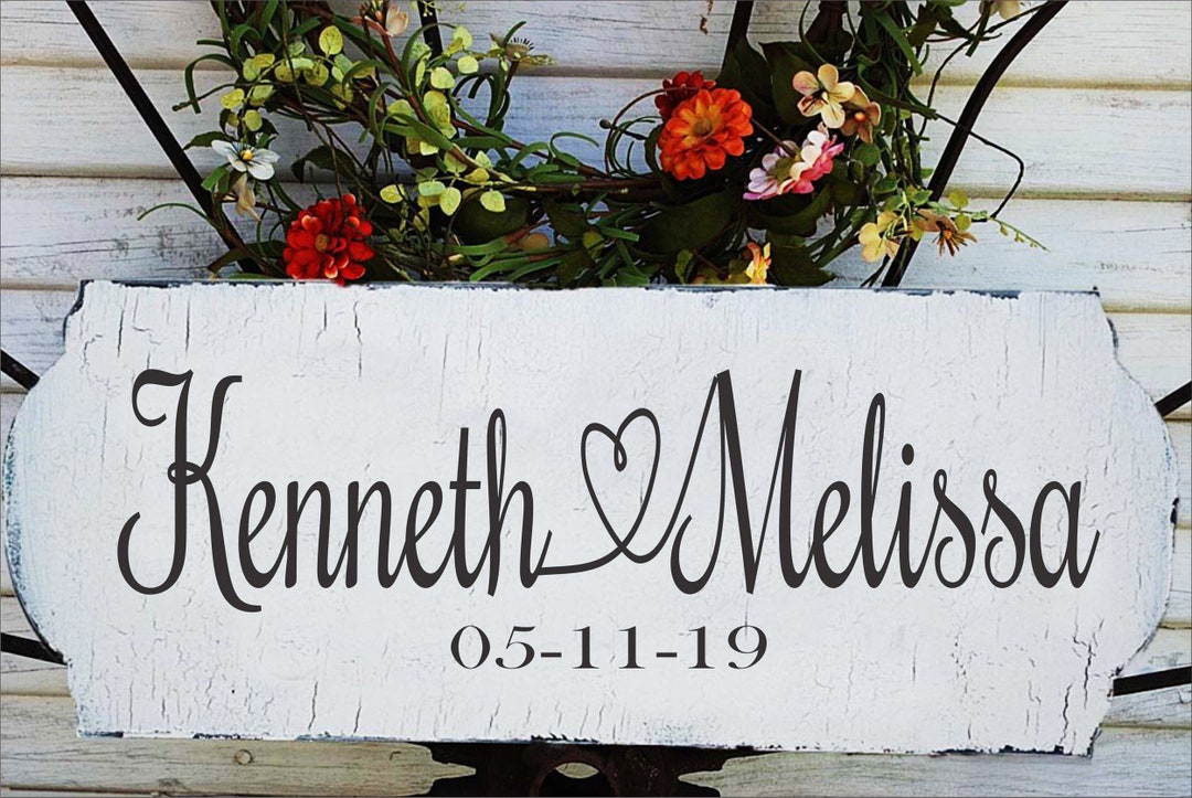 Names With Date Custom Stencil reusable Stencil Your NAMES - Etsy
