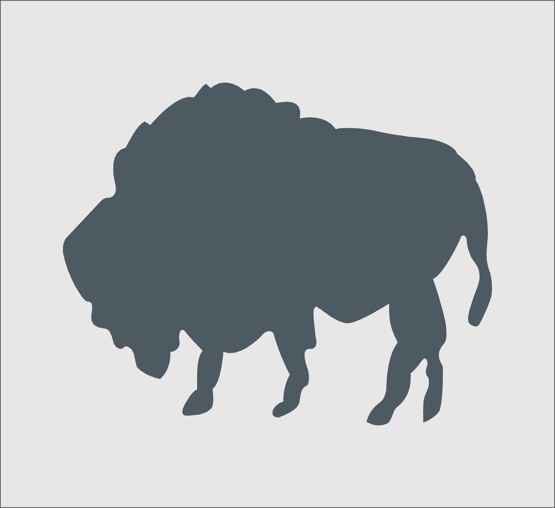 Buffalo Stencil, Buffalo Pattern, Buffalo, Paint Buffalo Decor, Buffalo ...