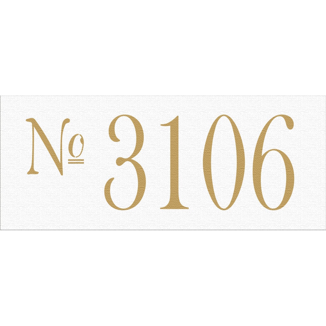 House Number Stencils - Custom Address Stencil - Custom Mailbox ...