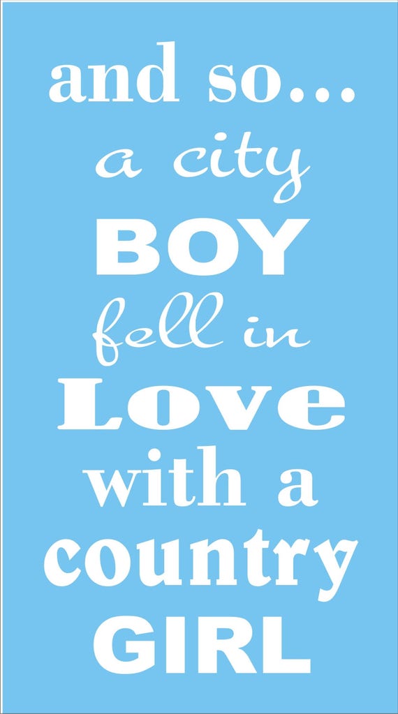 Country Boy Relationships