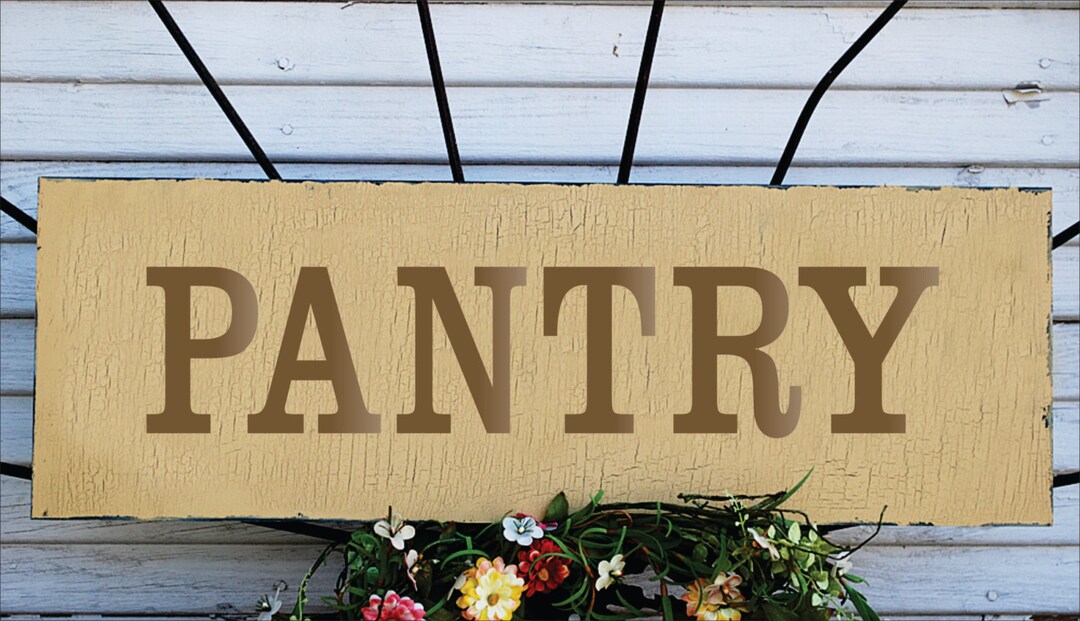 PANTRY Stencil reusable STENCIL 10 Sizes Available Create Farmhouse ...