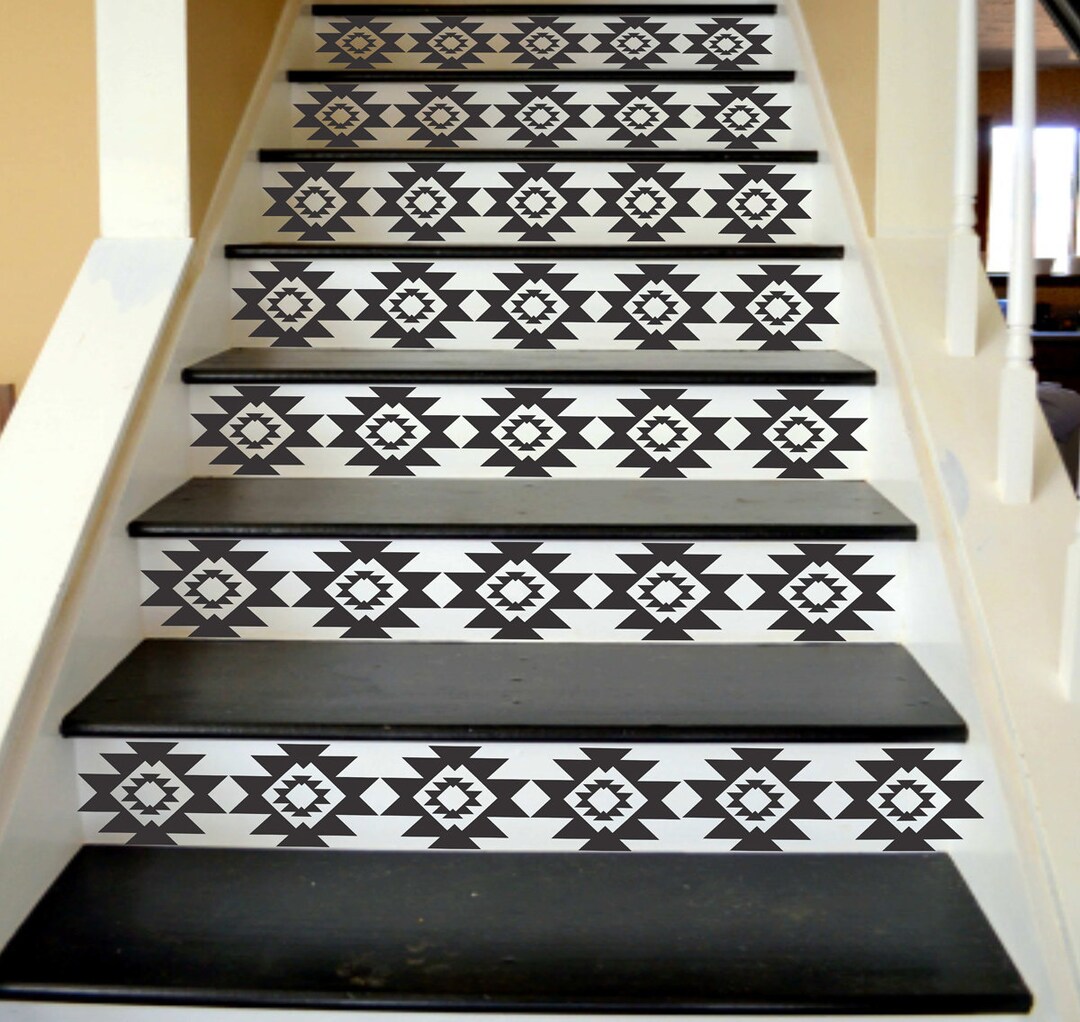 AZTEC Tile Stencils, Tile Stencils, Floor Stencil, Painting Floors ...