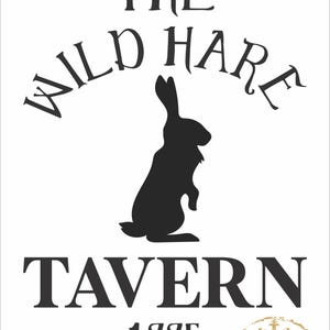 Tavern Sign Stencil, Tavern Stencil, Colonial Sign Stencil, INN Stencil ...