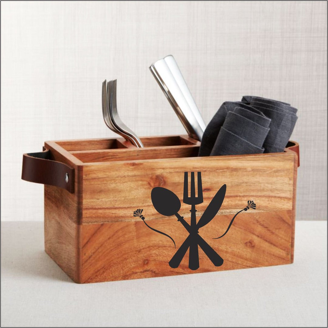 Knife Fork Spoon Stencil - Kitchen Stencil - Napkin Stencil - Paint ...