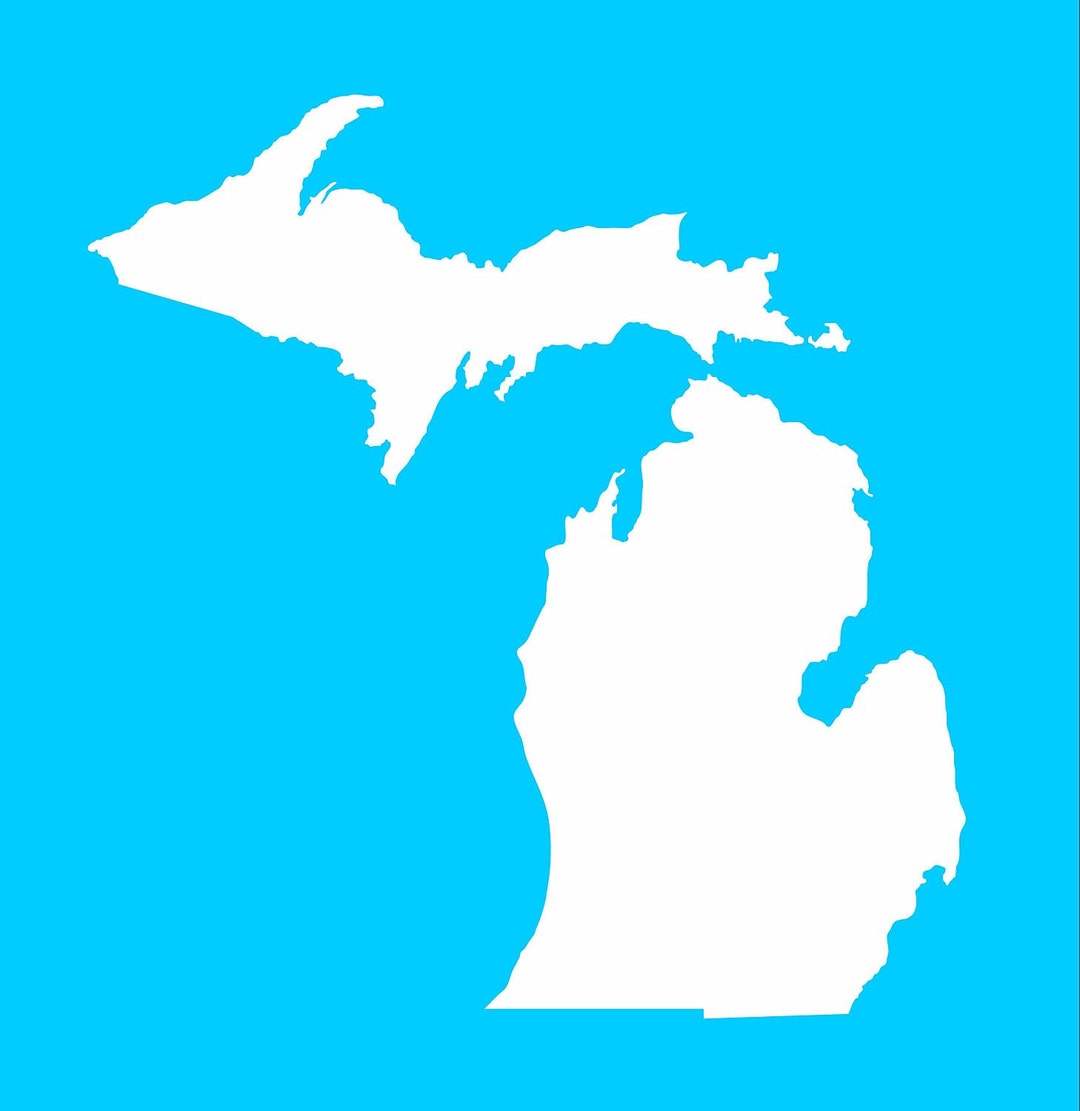 Michigan Stencil Michigan Silhouette Stencil Wall Stencils Reusable ...