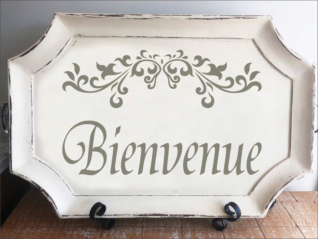 Bienvenue Sign Stencils, Welcome Sign Stencils, French Stencils, French ...