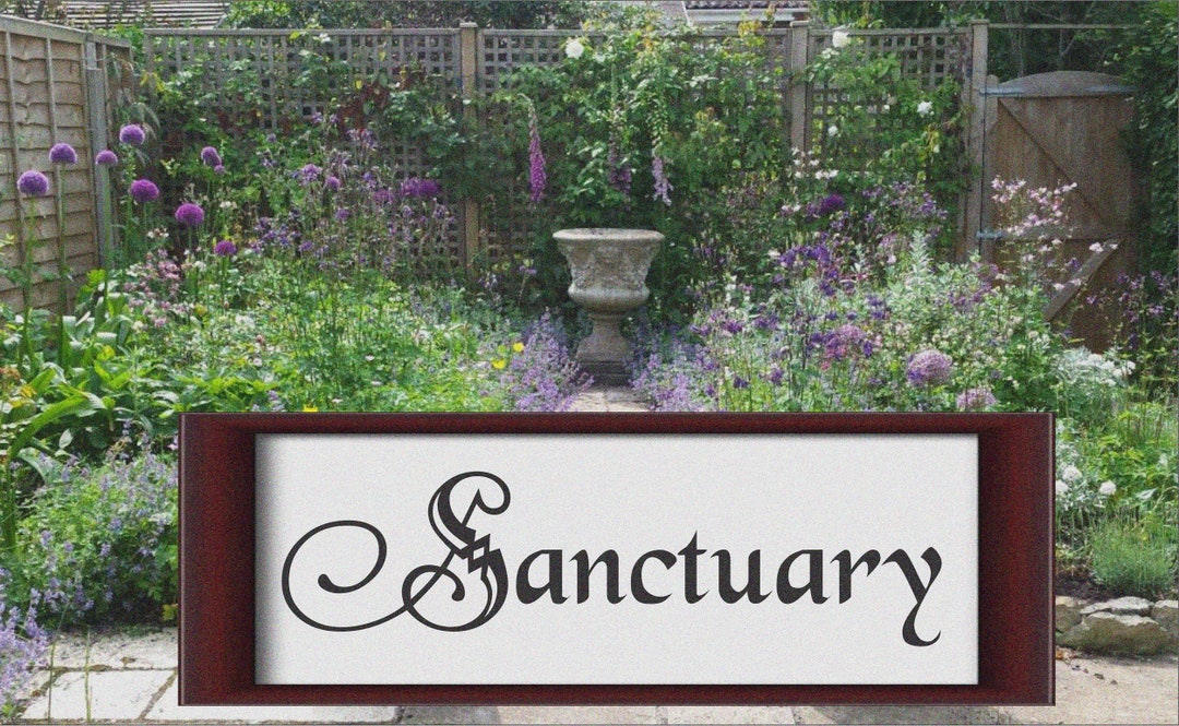 Sanctuary Sign Stencil, Lake Stencil, Cabin Stencil, Paint Lake Signs ...