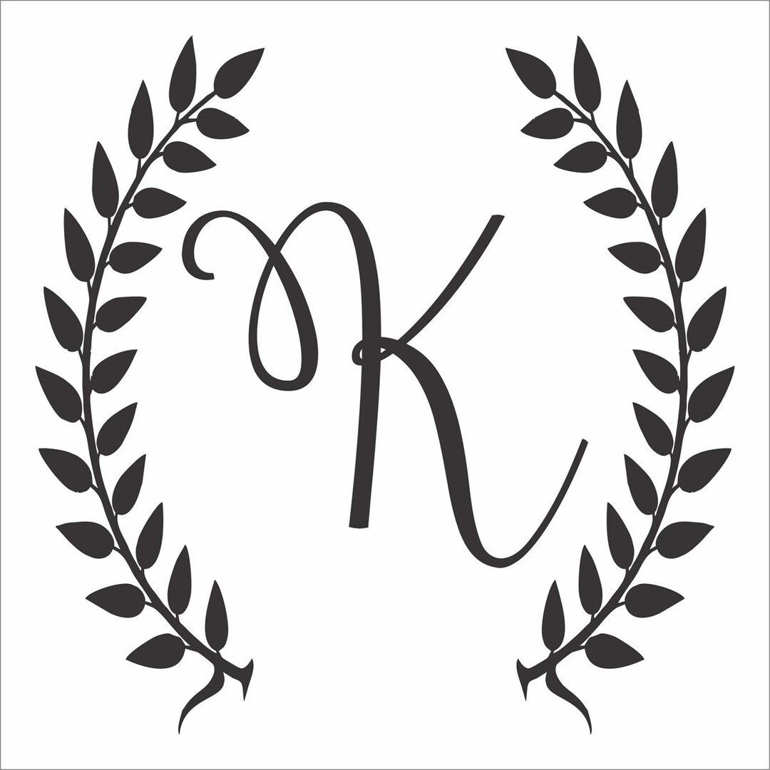 Monogram Stencils, Custom Monogram Sign Stencil, Master Bedroom Decor ...