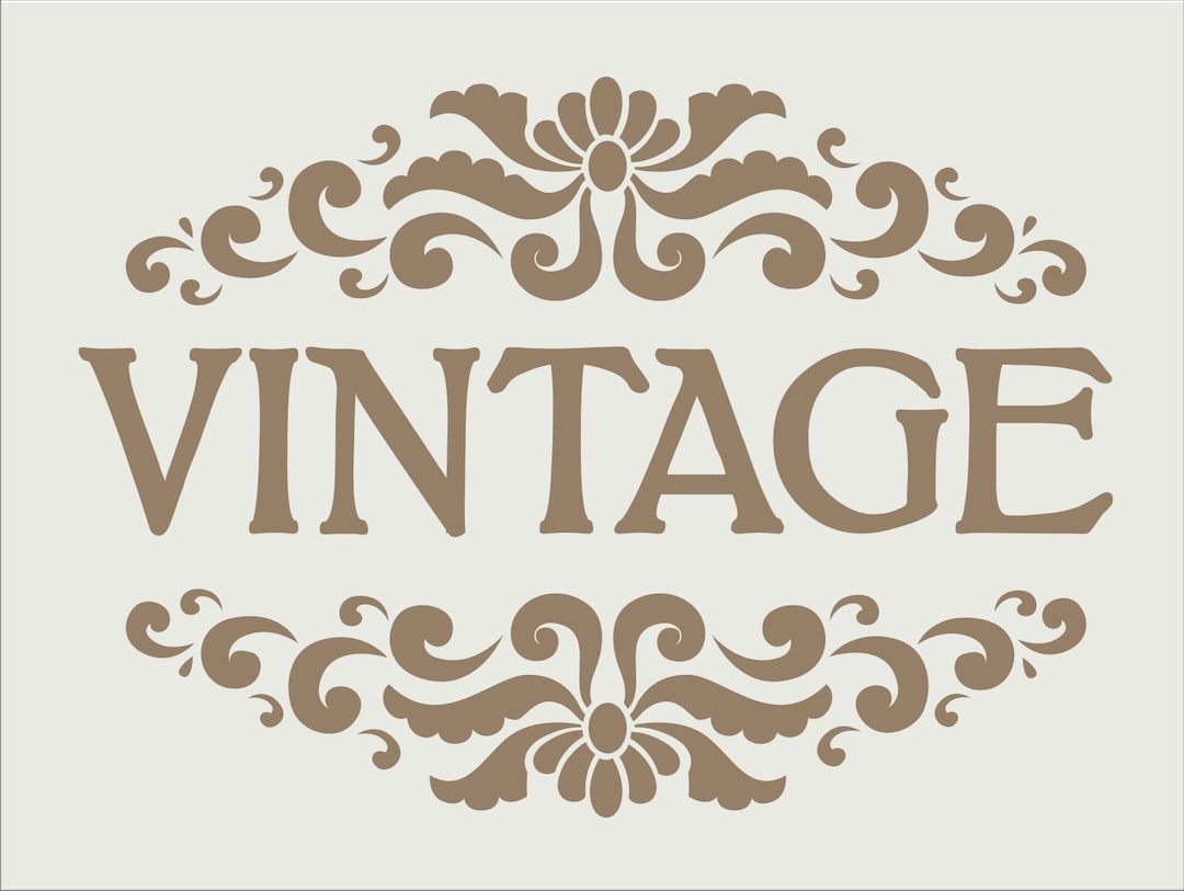 VINTAGE Sign Stencil - Vintage Stencil - Primitive Stencil - Prim ...