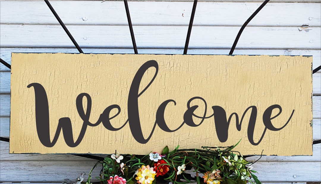 Welcome Stencil Reusable STENCIL Mag Font 15 Sizes - Etsy