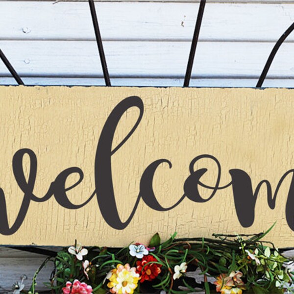 Welcome Stencil Font - Etsy