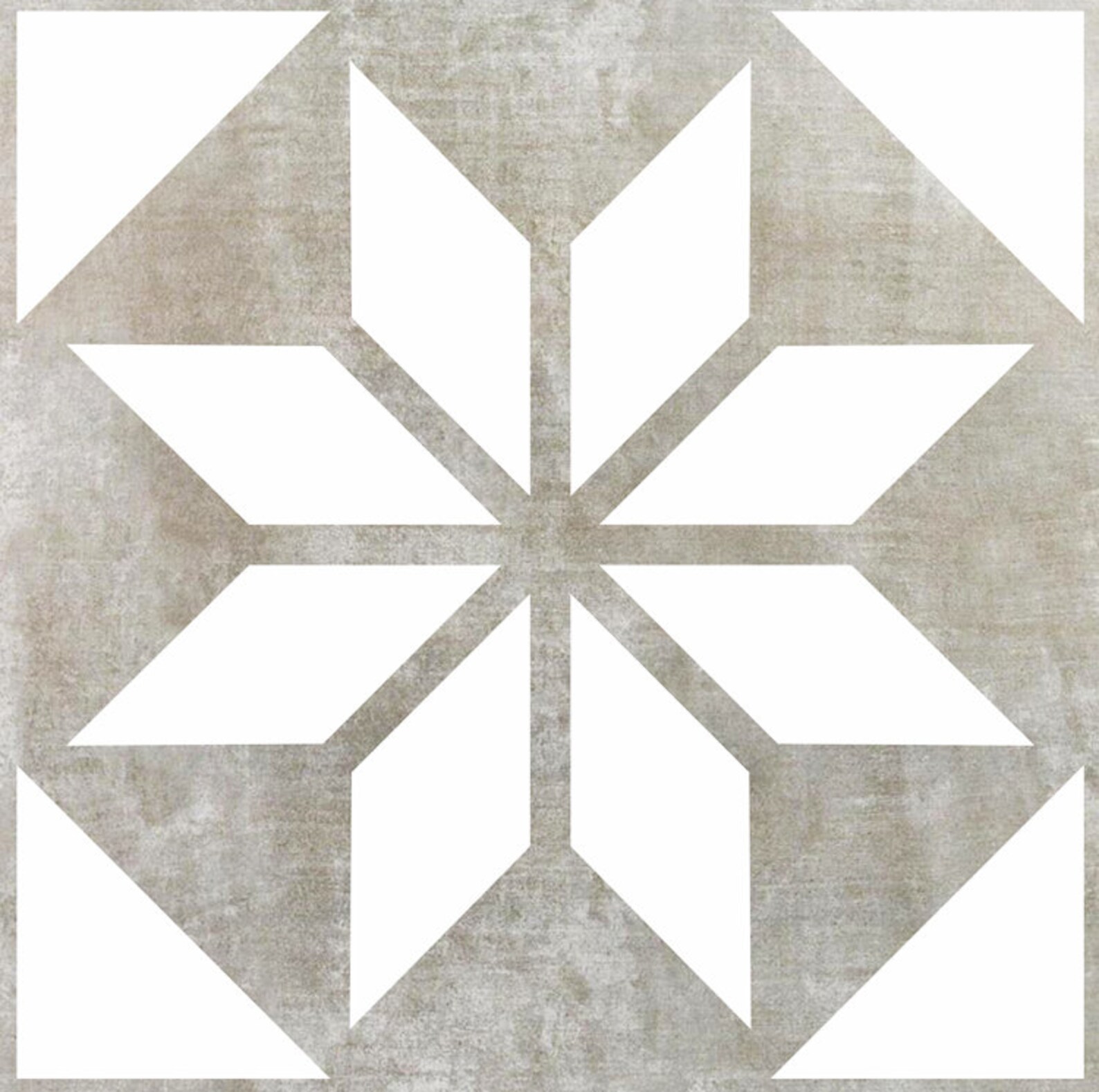 Starburst Tile Stencil Reusable Stencil 14 Sizes Single | Etsy