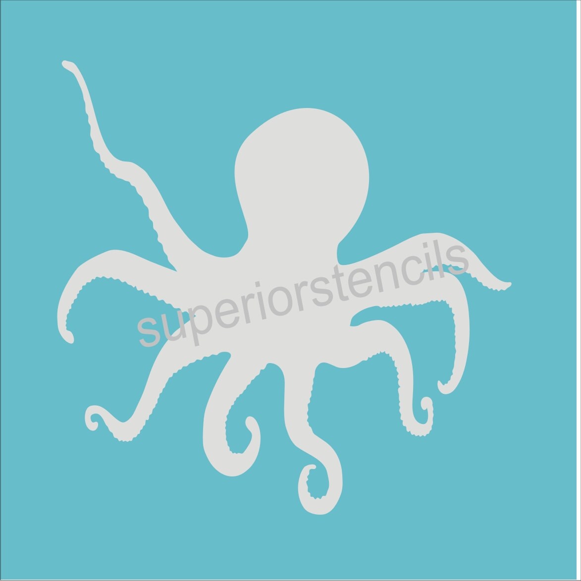 OCTOPUS STENCIL Reusable Stencil 6 Sizes Available Create | Etsy