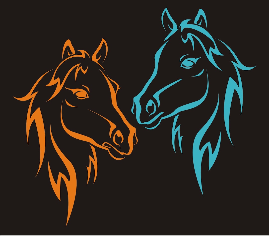 Horses Stencil Wall Stencils Farmhouse Horse Stencil Ranch Horse Sign ...