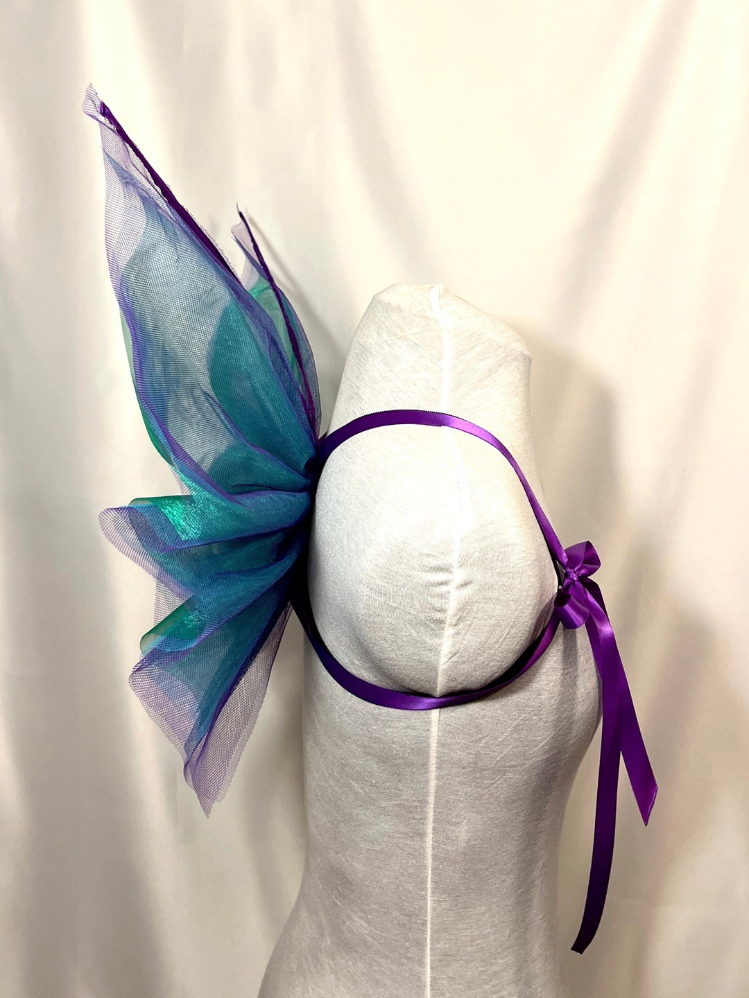 Fairy Wings in Purple Turquoise Green Peacock Colors Layers Adult Size ...
