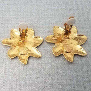 EDOUARD RAMBAUD Earrings, Red Enamel Paulettevintage Jewelry - Etsy