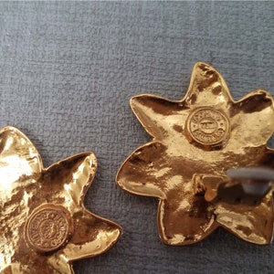 EDOUARD RAMBAUD Earrings, Red Enamel Paulettevintage Jewelry - Etsy