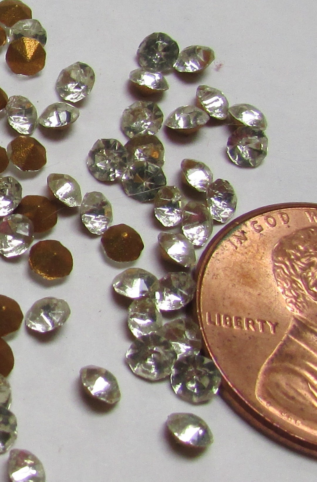 Vintage Crystal Round Glass Chatons Size SS12 Pkg of 250 - Etsy