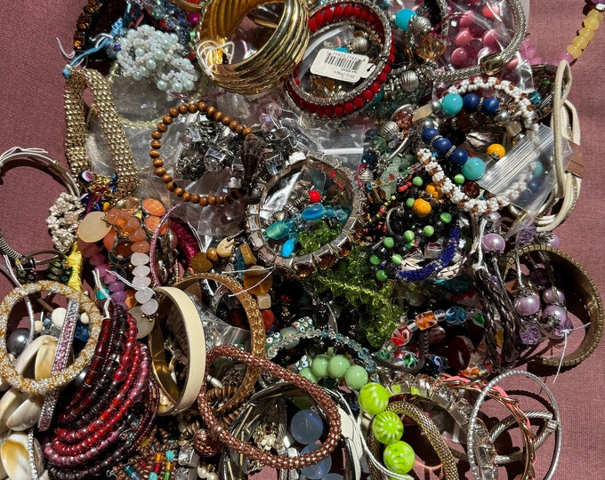 Vintage Bracelet Blowout Lot Gelato Jar Full Adjustable or Stretch ...