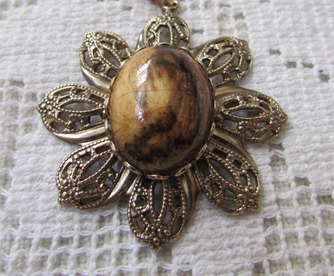 Vintage Unusual Necklace and Earrings Set Dryad Fairy Demi Parure ...
