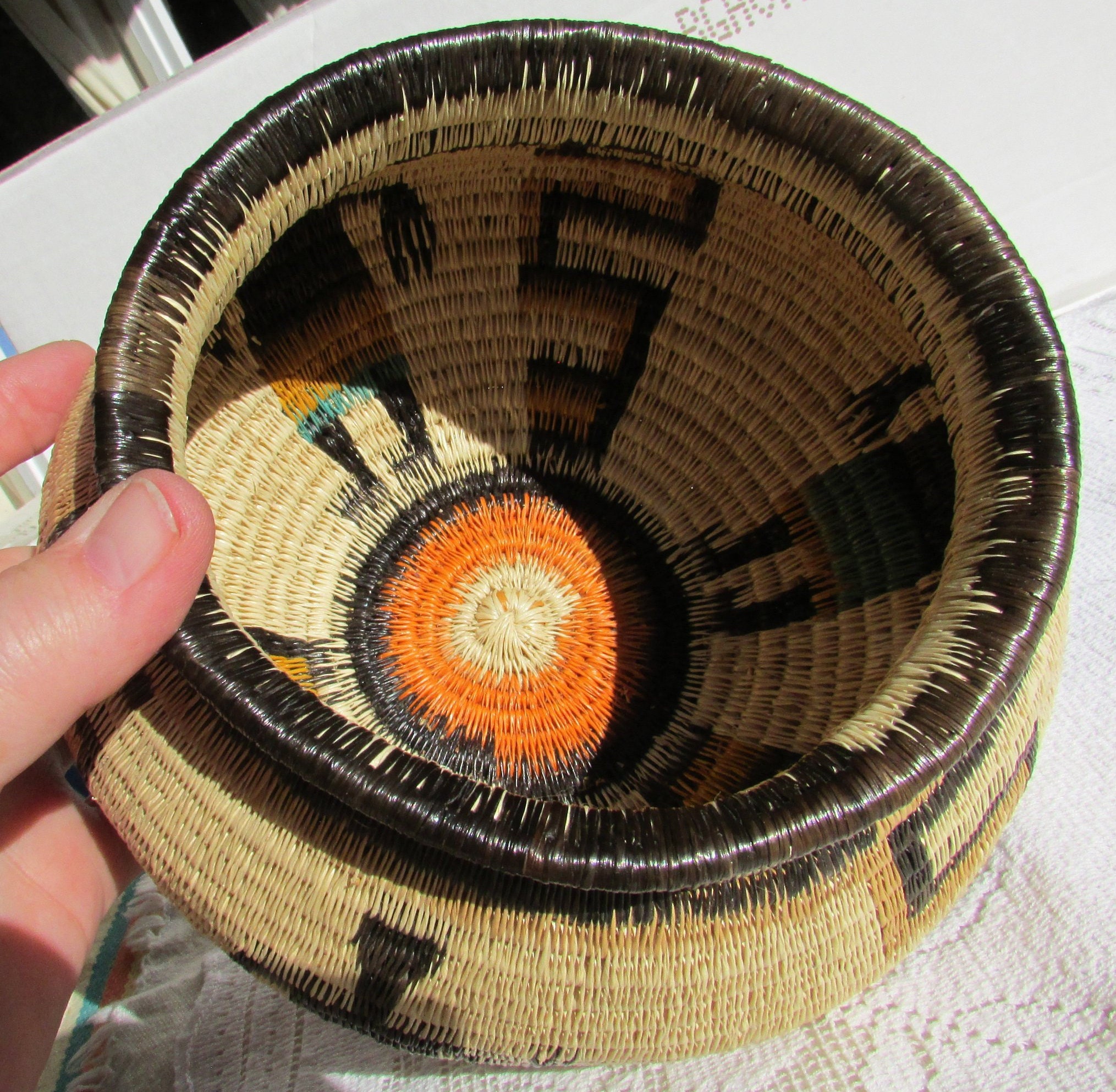 Vintage Embera Basket Human Figures Tribal Basket Large Free | Etsy
