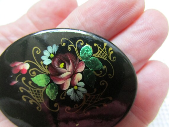 Vintage Russian hand painted folk art hand made lacq… - Gem