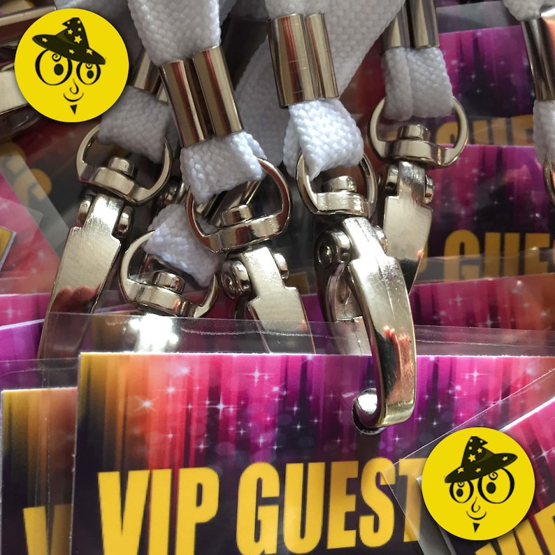 Personalised Festival Birthday Party Lanyards, VIP Pass, Girls or Boys ...