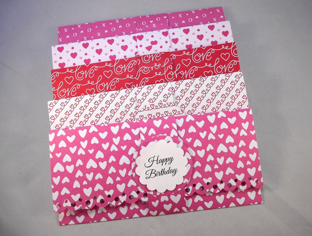 5 Cash Envelopes BONUS Love Money Envelope Tip Envelope Gift of Cash ...