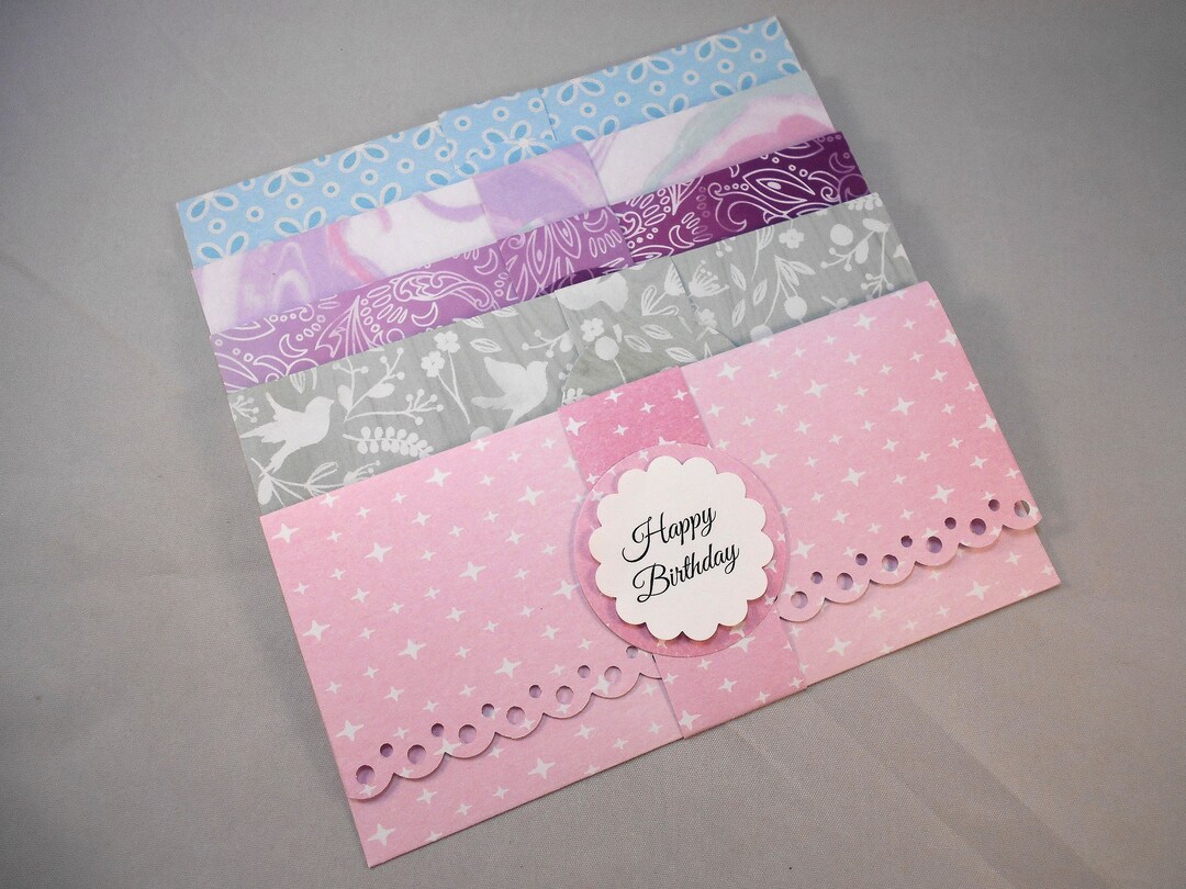 Customized Money Envelopes: Set of 5 Pretty Cash Holders - Etsy