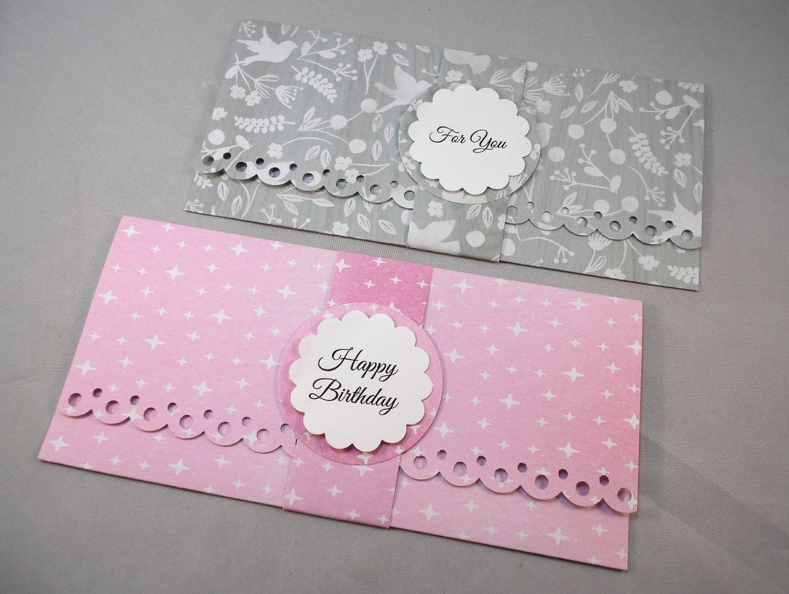 Customized Money Envelopes: Set of 5 Pretty Cash Holders - Etsy