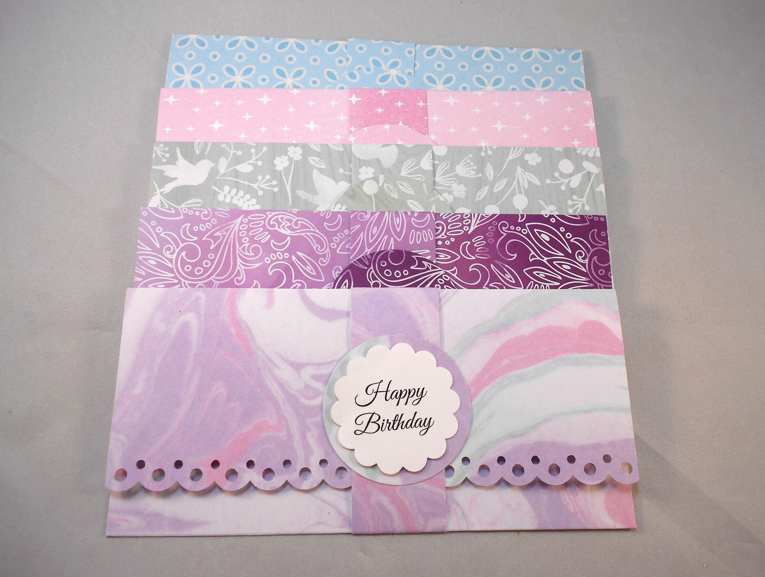 Customized Money Envelopes: Set of 5 Pretty Cash Holders - Etsy