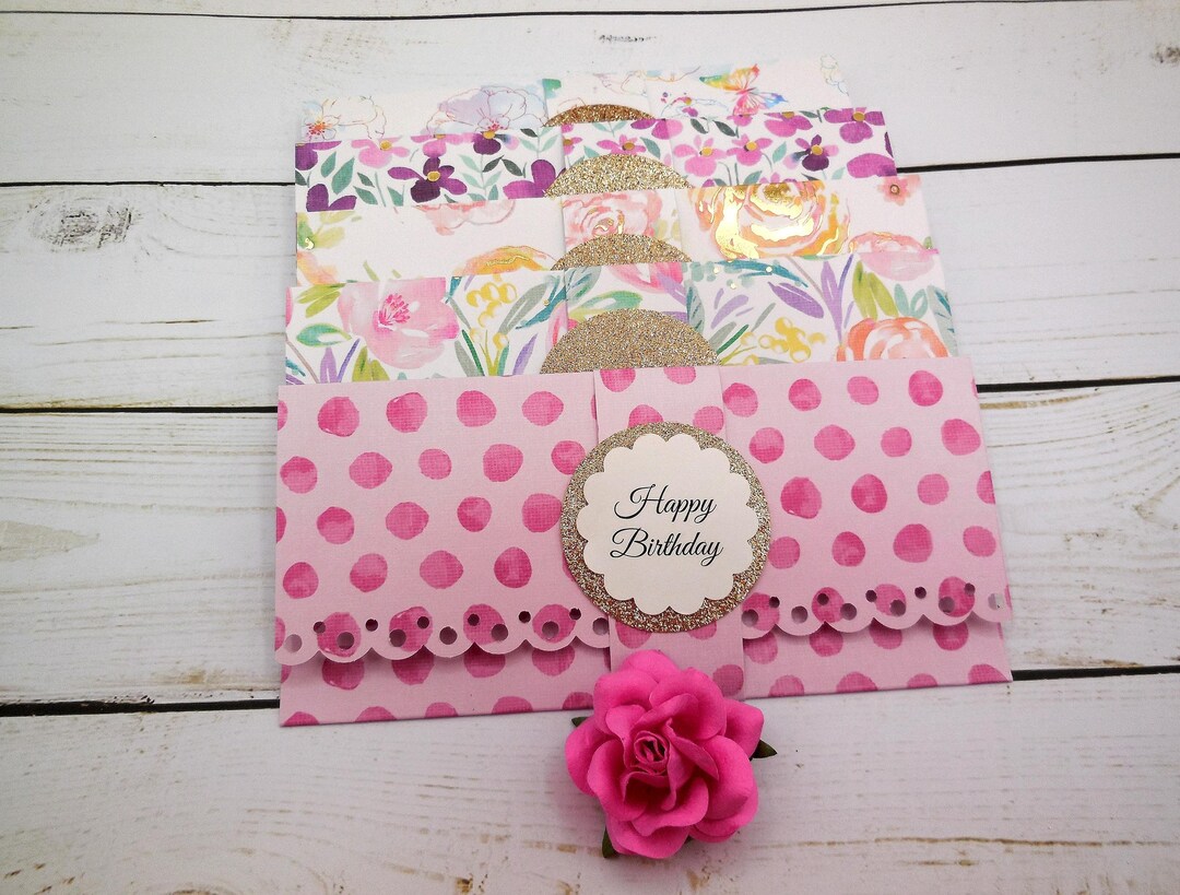 5 Custom Cash Envelopes | Birthday Money | Gift Card Holder | Client ...