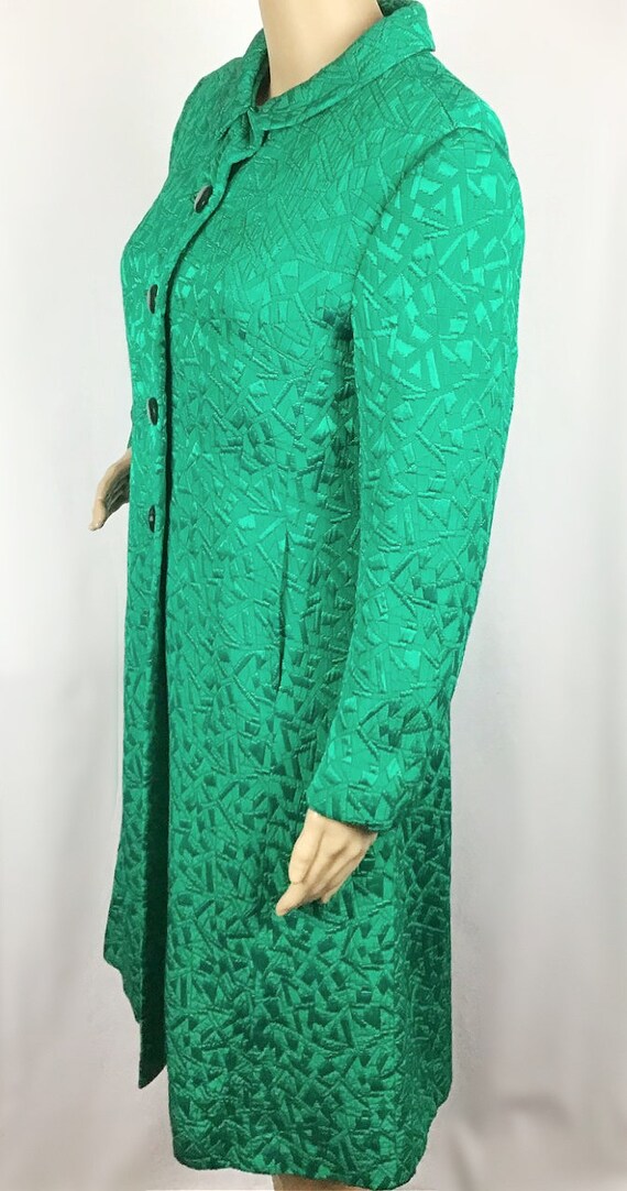 Vintage 1960s Designer Bro Phil label Mod Emerald Gre… - Gem